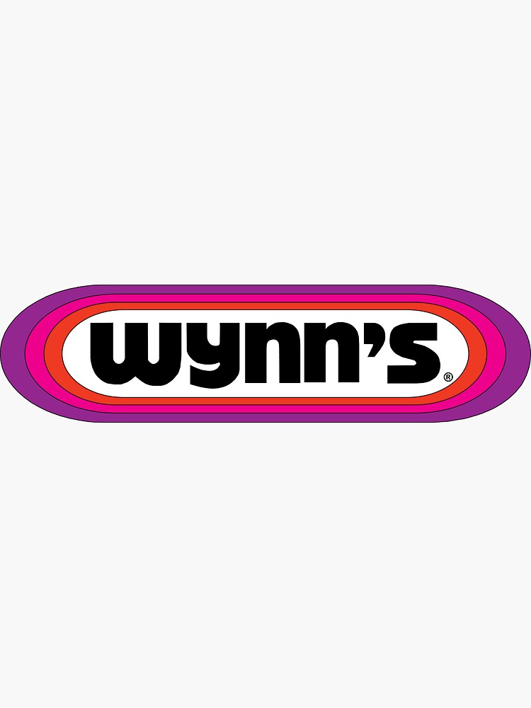 "Vintage Wynn logo design" Sticker for Sale by VintageSpeed67 | Redbubble
