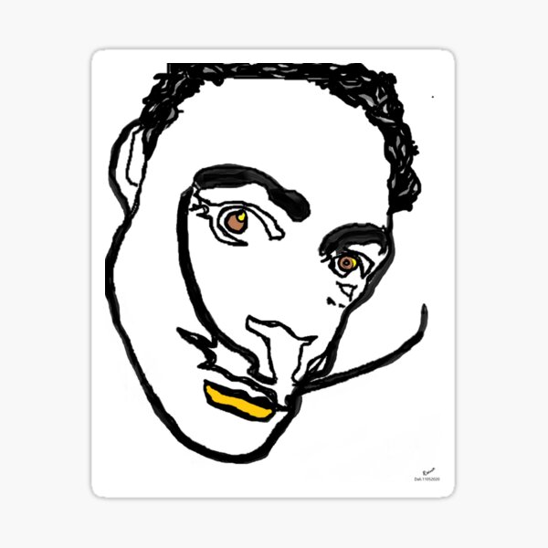 "Dali" Sticker for Sale by HDartroute | Redbubble