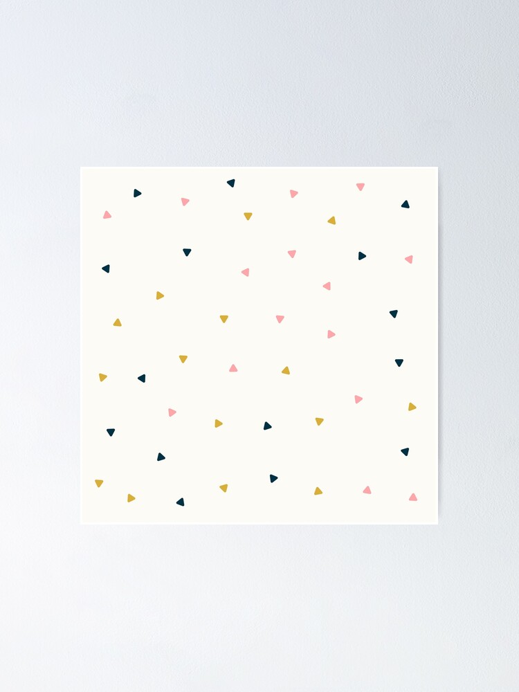 "Triangle Pattern Face Mask" Poster for Sale by PRIINCEX | Redbubble