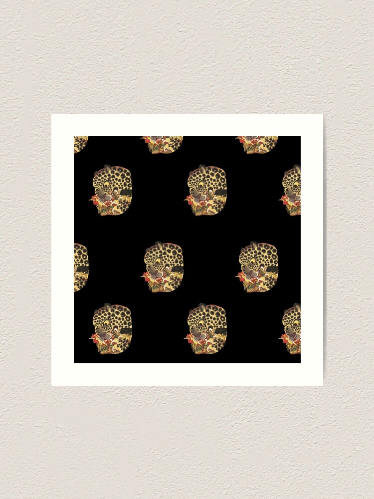 "Leopard Eating Rooster Animal Print - The Tiger of Ryokoku Japanese ...