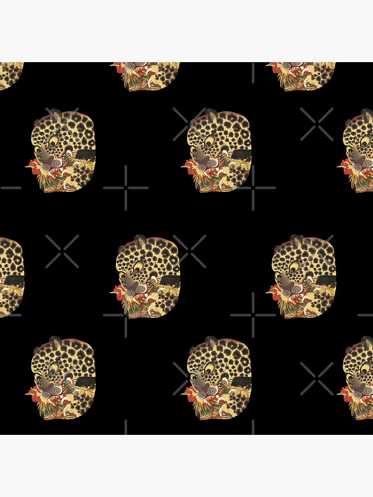 "Leopard Eating Rooster Animal Print - The Tiger of Ryokoku Japanese ...