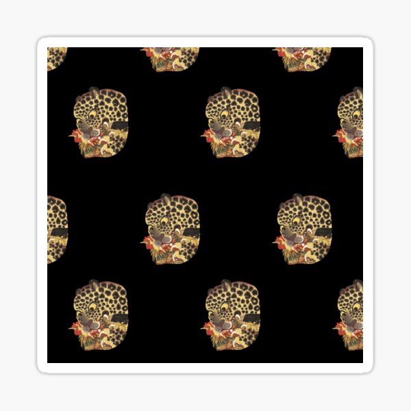 "Leopard Eating Rooster Animal Print - The Tiger of Ryokoku Japanese ...