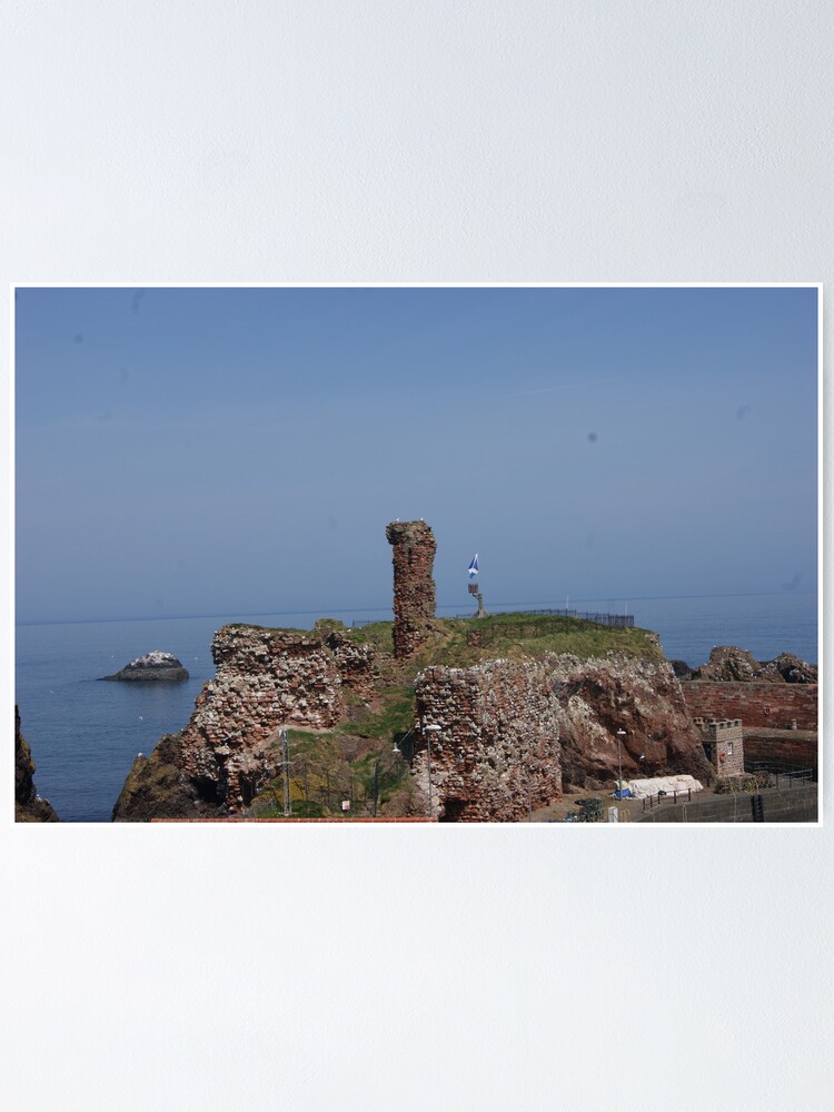 "Dunbar Castle Scotland" Poster by FollowingTLites | Redbubble