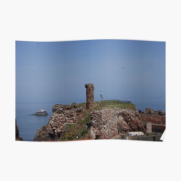 "Dunbar Castle Scotland" Poster by FollowingTLites | Redbubble