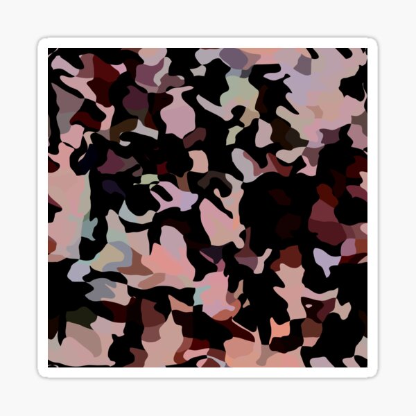 "Pink Camo" Sticker by MoodyMuse | Redbubble