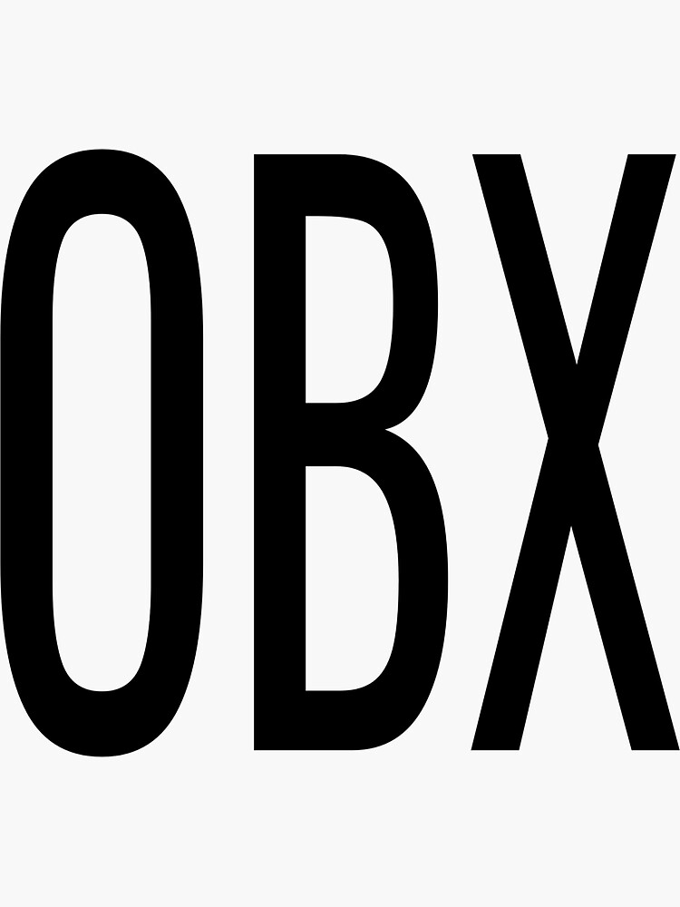 "Outer Banks, North Carolina Letters - OBX" Sticker for Sale by ...