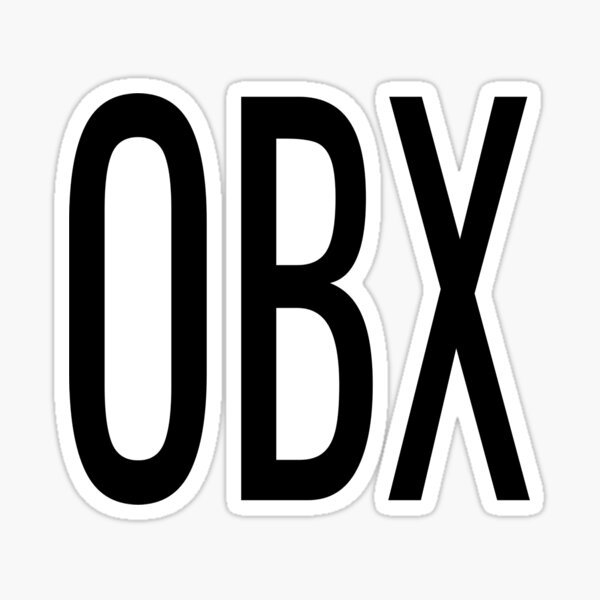 "Outer Banks, North Carolina Letters - OBX" Sticker for Sale by ...