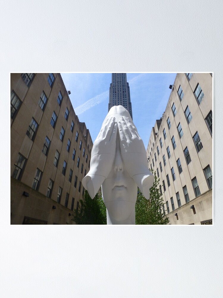 "Hands over Face" Poster for Sale by PeggyFeigenbaum | Redbubble