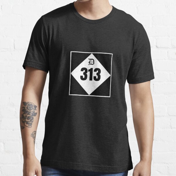 "DETROIT-“D” 313" T-shirt by DRAWGENIUS | Redbubble | detroit t-shirts ...