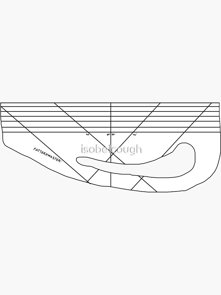 "Patternmaster Seamstress Illustration" Sticker by isobelcough | Redbubble