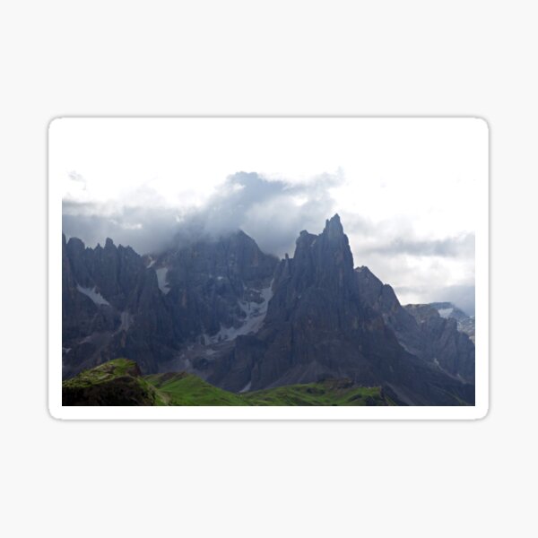 "Alps Mountains Black Peaks Landscape" Sticker for Sale by oknoki ...