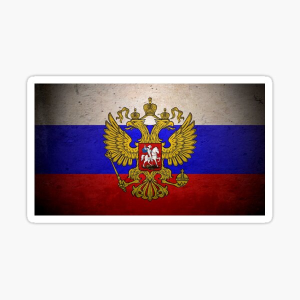 Russian Flag Stickers | Redbubble