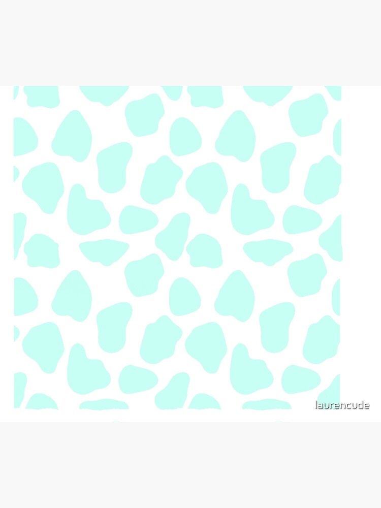 "Light Blue Cow Print" Poster for Sale by laurencude | Redbubble
