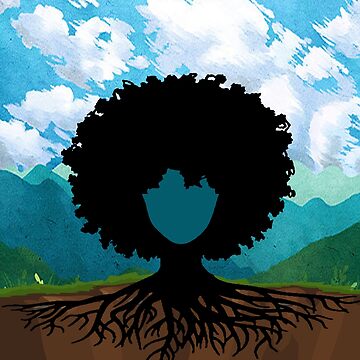 "Afro hair tree" Art Board Print for Sale by Ksa-designer | Redbubble