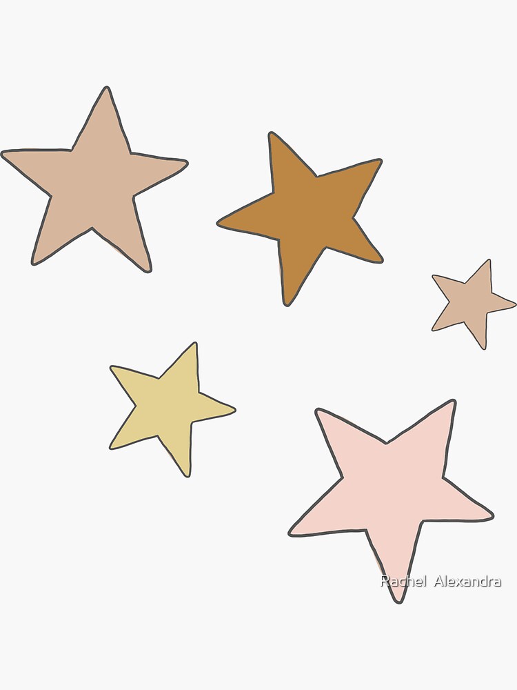 "Stars" Sticker for Sale by Rachel Alexandra | Redbubble