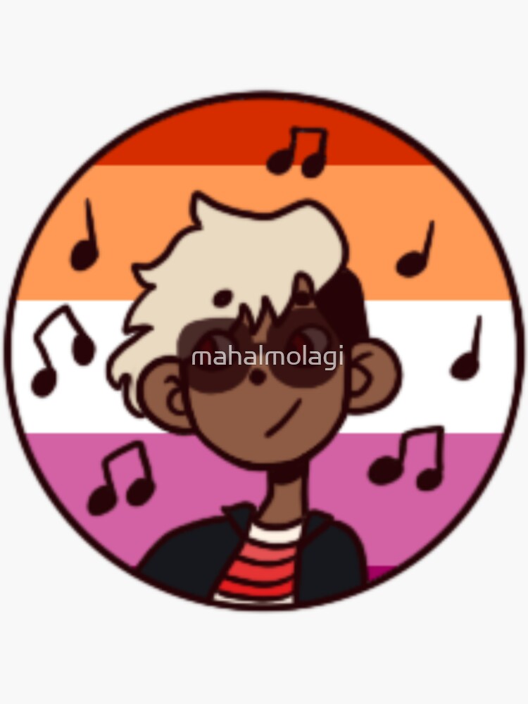 "Lesbian Pride - Dave Strider" Sticker by mahalmolagi | Redbubble