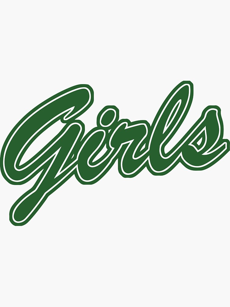 "Girls (Green)" Sticker for Sale by gpunch | Redbubble