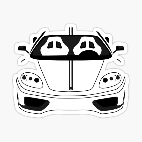 "Ferrari 360 Challenge Stradale" Sticker for Sale by JoaoSanches ...