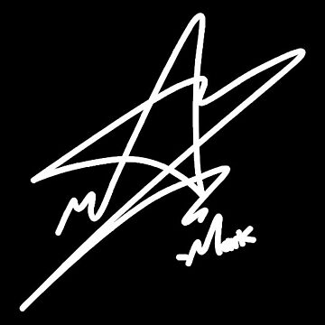"MARK SIGNATURE" Sticker for Sale by velvetmoonlab | Redbubble