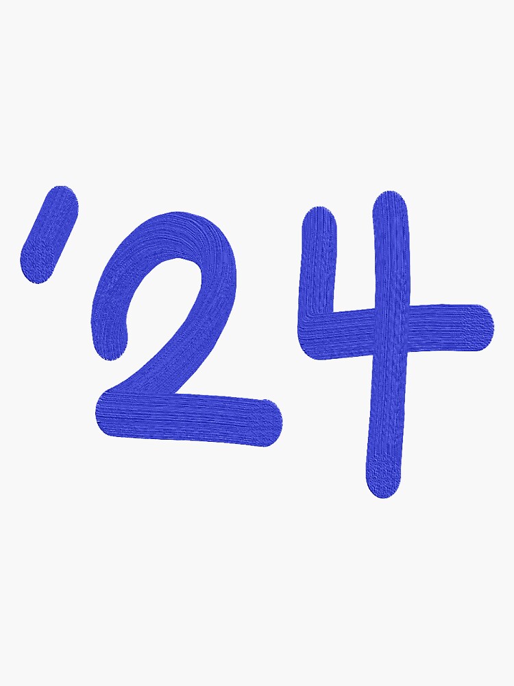 "Class of '24 (BLUE)" Sticker for Sale by haileyvanw | Redbubble