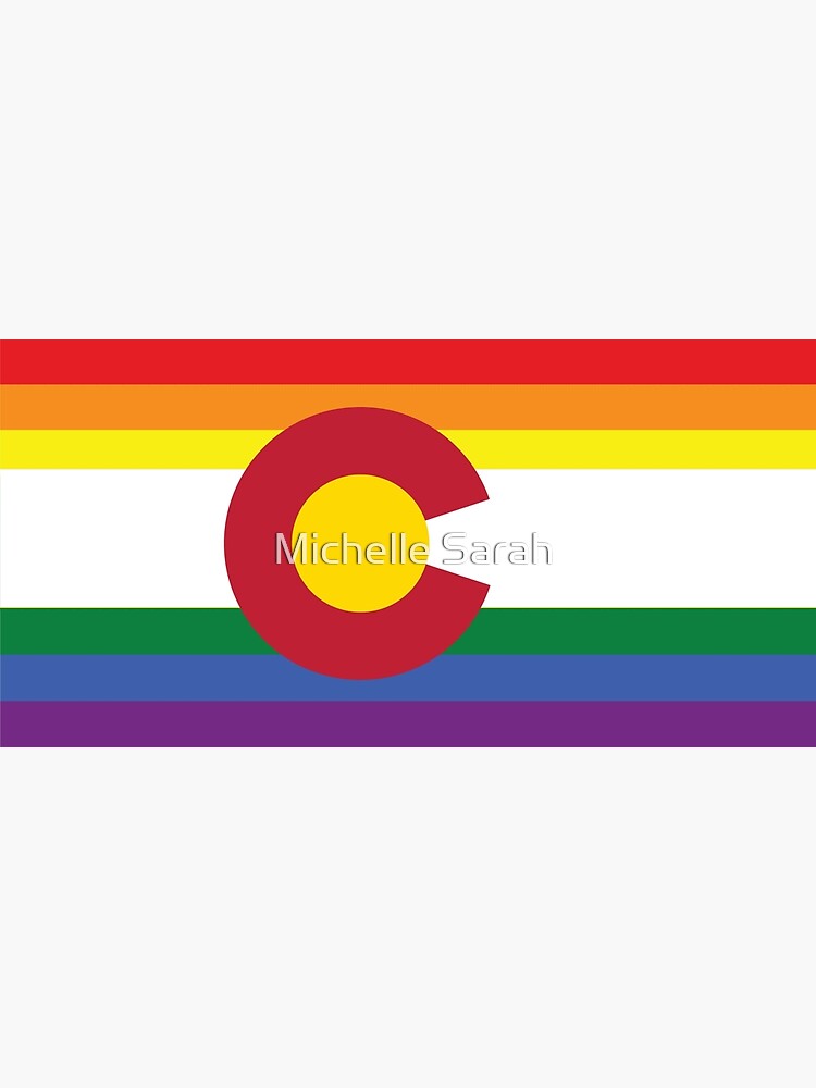 "Colorado Gay Pride Rainbow Flag" Poster for Sale by michelle2mmb ...