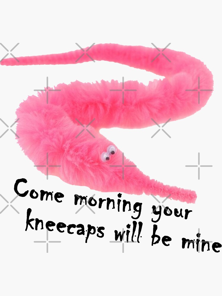 "Pink Worm" Sticker for Sale by Attic-Worms | Redbubble