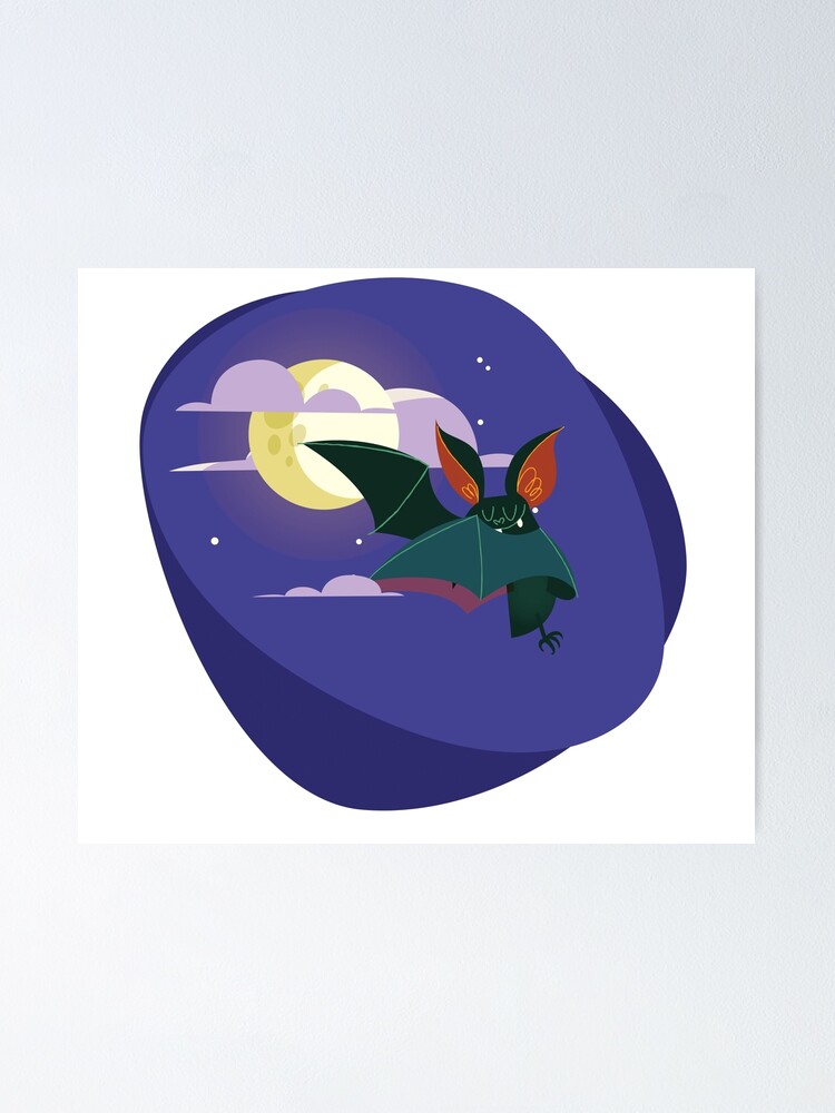 "Dancing Bat" Poster for Sale by caj-trixie | Redbubble