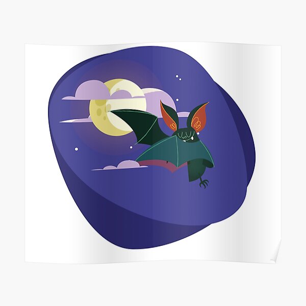 "Dancing Bat" Poster for Sale by caj-trixie | Redbubble