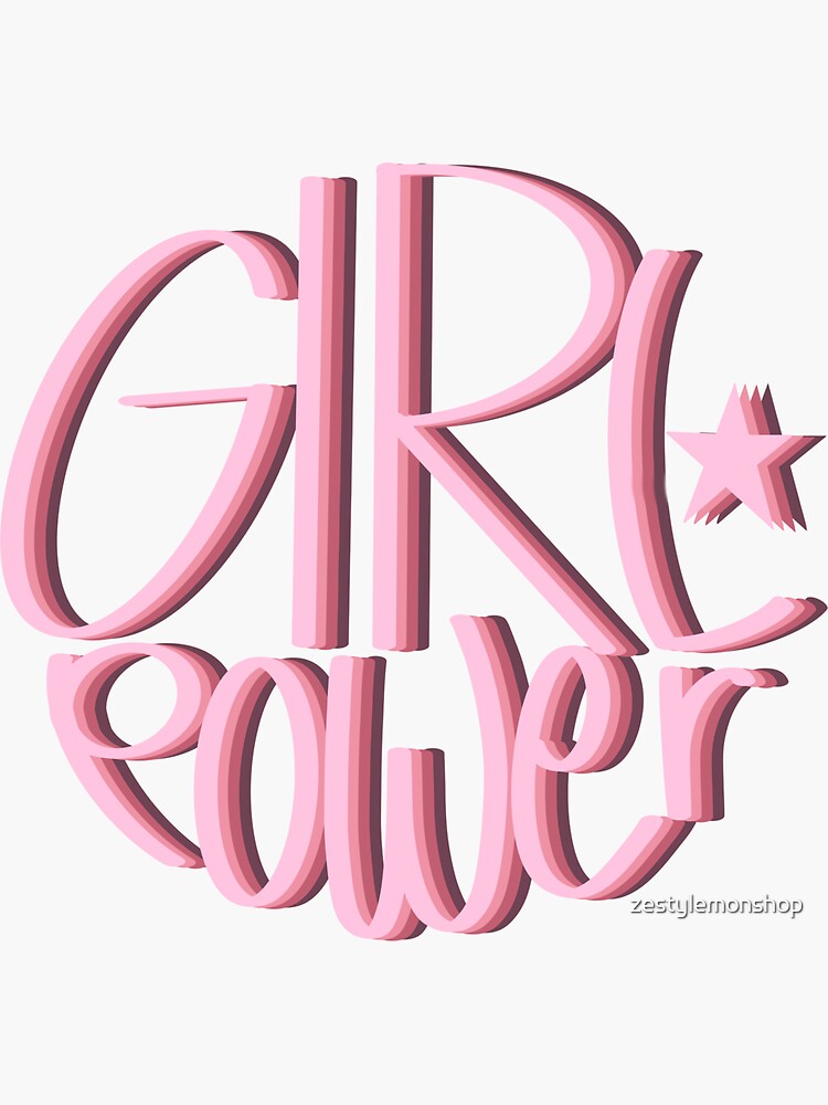 "Girl Power Design" Sticker by zestylemonshop | Redbubble