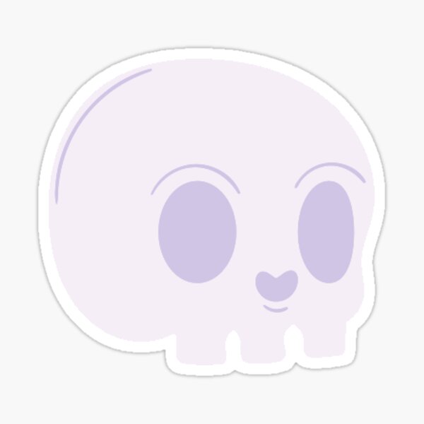"Purple Skull" Sticker for Sale by -clairdelune | Redbubble