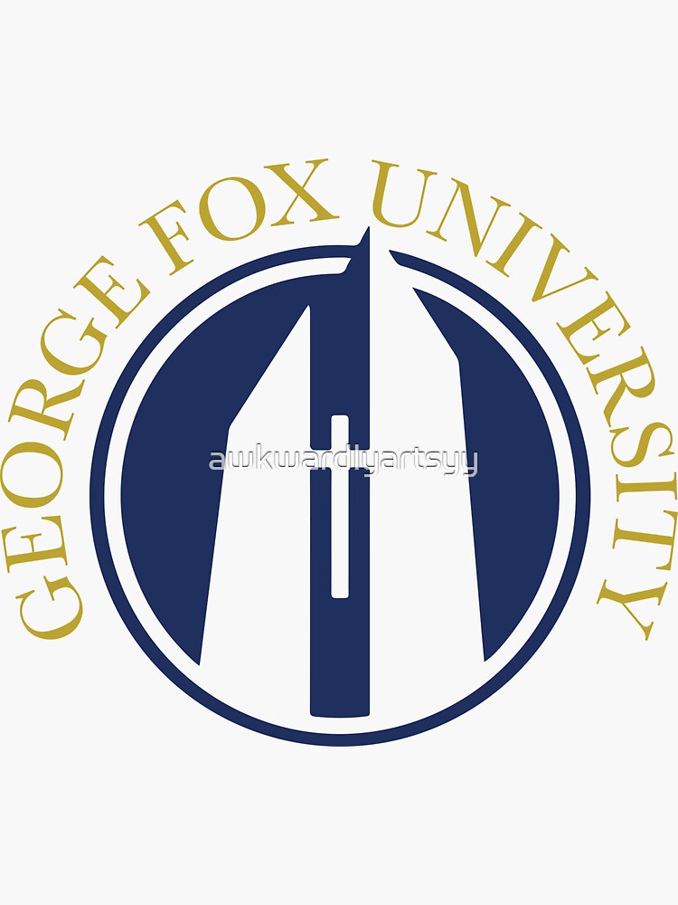 "George Fox University" Sticker for Sale by awkwardlyartsyy | Redbubble