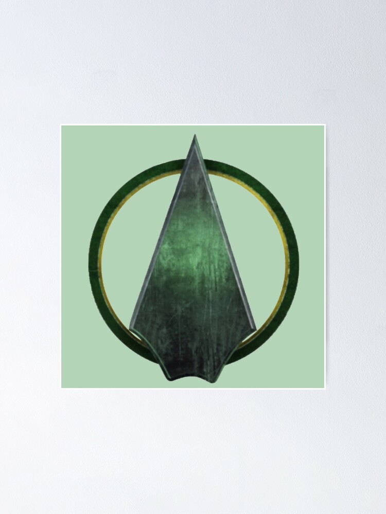"Green Arrow symbol " Poster for Sale by 1Creative-Name | Redbubble