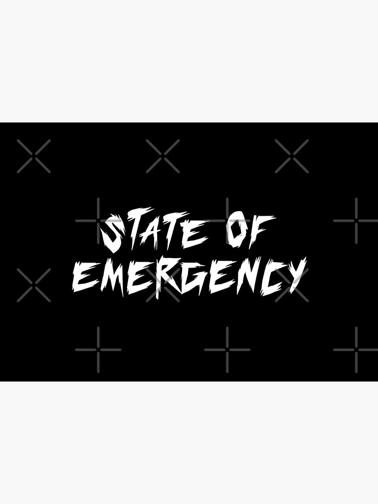 "State of Emergency Hip Hop Rap" Mask for Sale by JustLivinLife | Redbubble