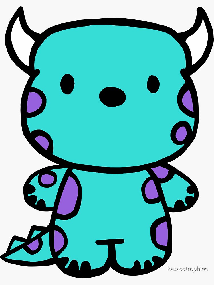 "Monsters Inc. Sullivan" Sticker for Sale by katasstrophies | Redbubble