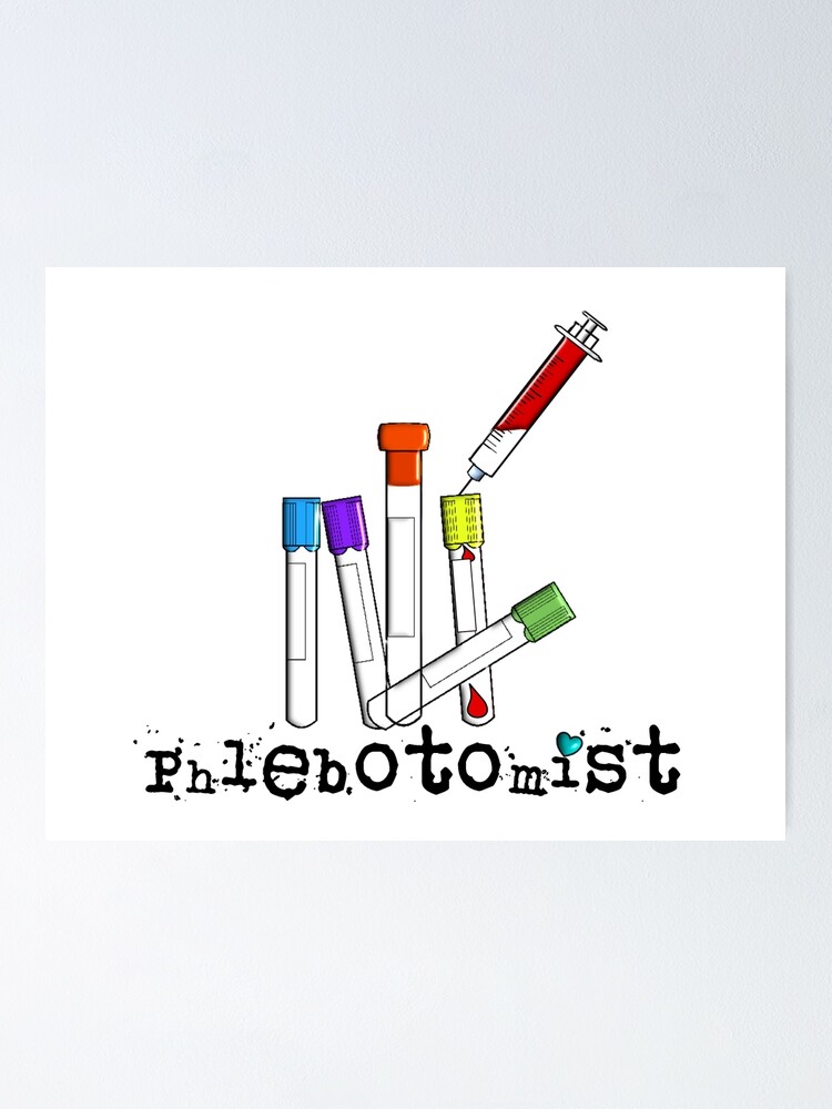 "Phlebotomist Vacutainer Art" Poster by gailg1957 | Redbubble