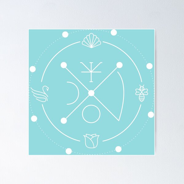 "Aphrodite Venus Sigil Seafoam Ring" Poster for Sale by thatyesicat ...