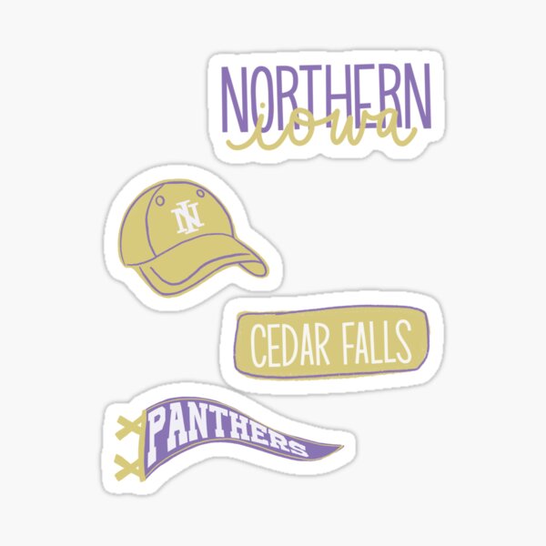 "University of Northern Iowa Sticker" Sticker for Sale by cgfulcher3 ...