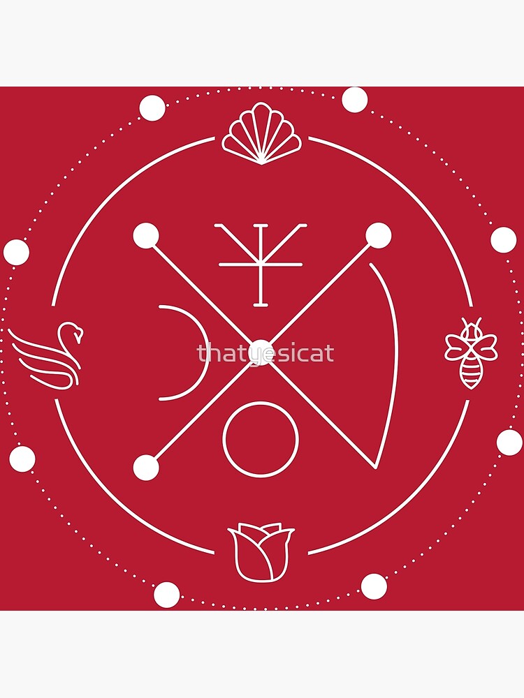 "Aphrodite Venus Sigil Love Red Ring" Poster for Sale by thatyesicat ...