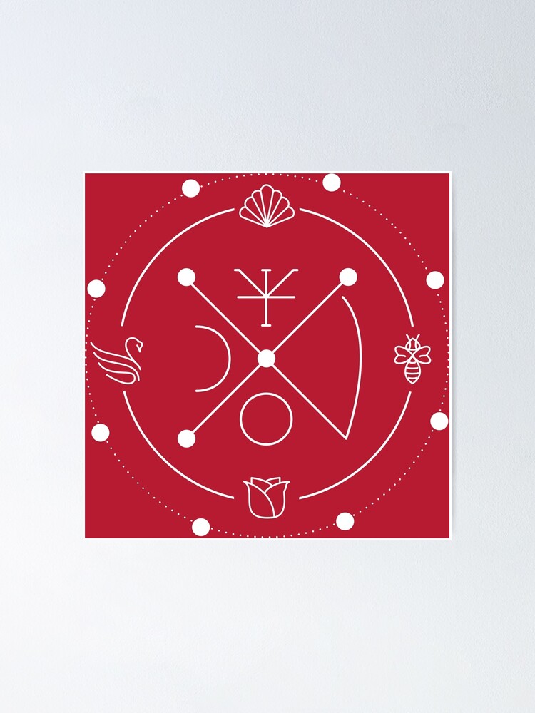 "Aphrodite Venus Sigil Love Red Ring" Poster for Sale by thatyesicat ...