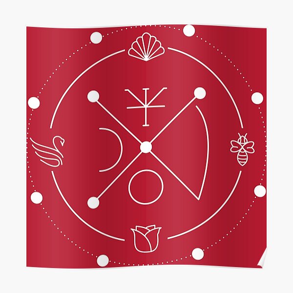"Aphrodite Venus Sigil Love Red Ring" Poster for Sale by thatyesicat ...