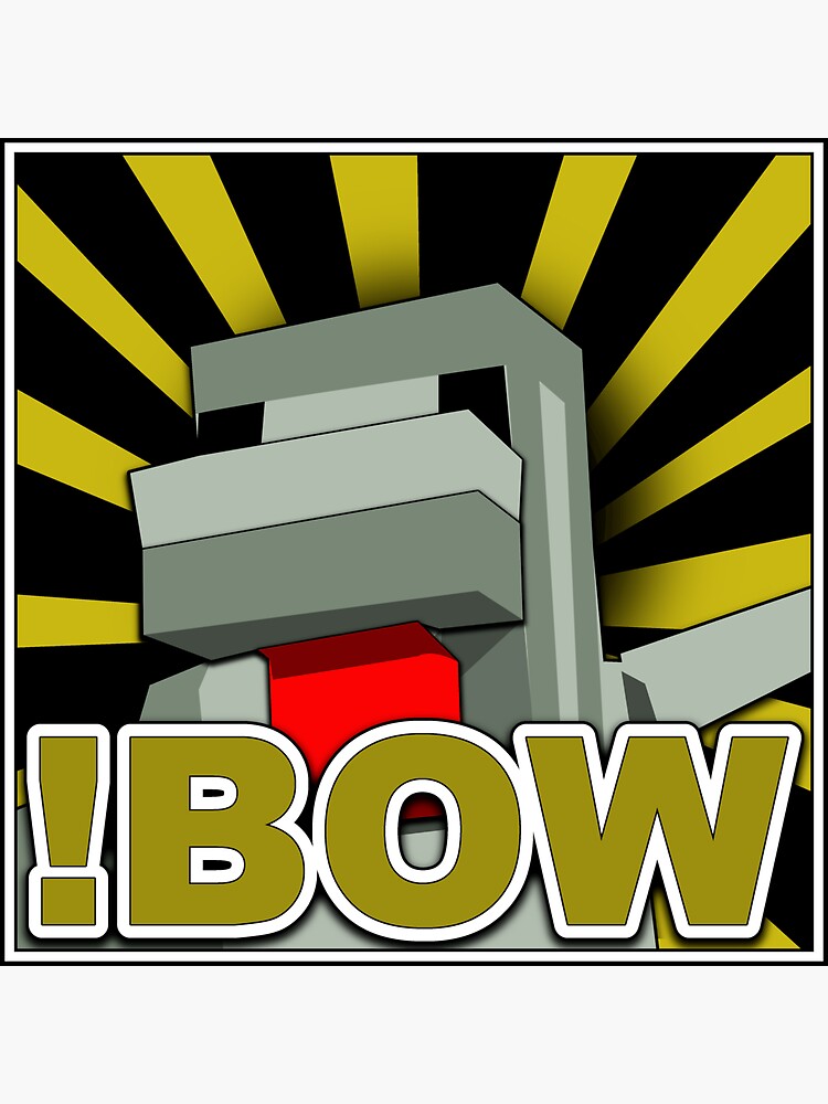"'!BOW' Twitch Emote" Sticker by JackelWolf | Redbubble
