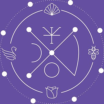 "Aphrodite Venus Sigil Ultraviolet Ring" Sticker for Sale by ...