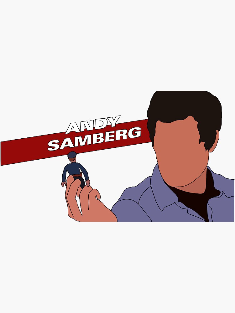 "andy samberg cartoon" Sticker for Sale by josdaly23 | Redbubble
