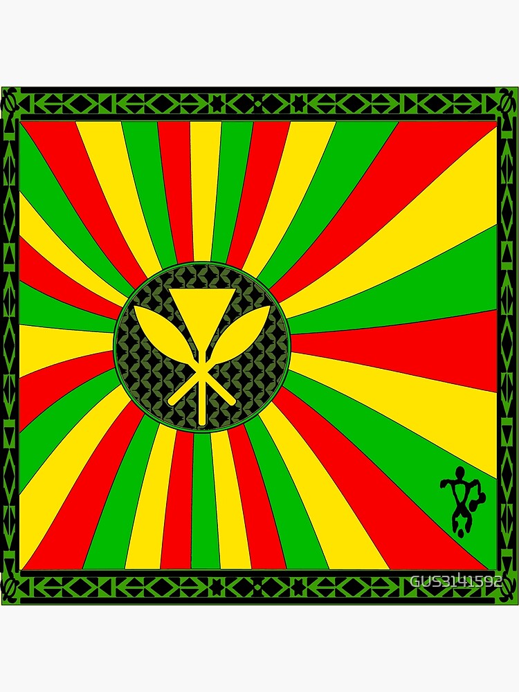 "Kanaka Maoli flag" Poster by GUS3141592 | Redbubble