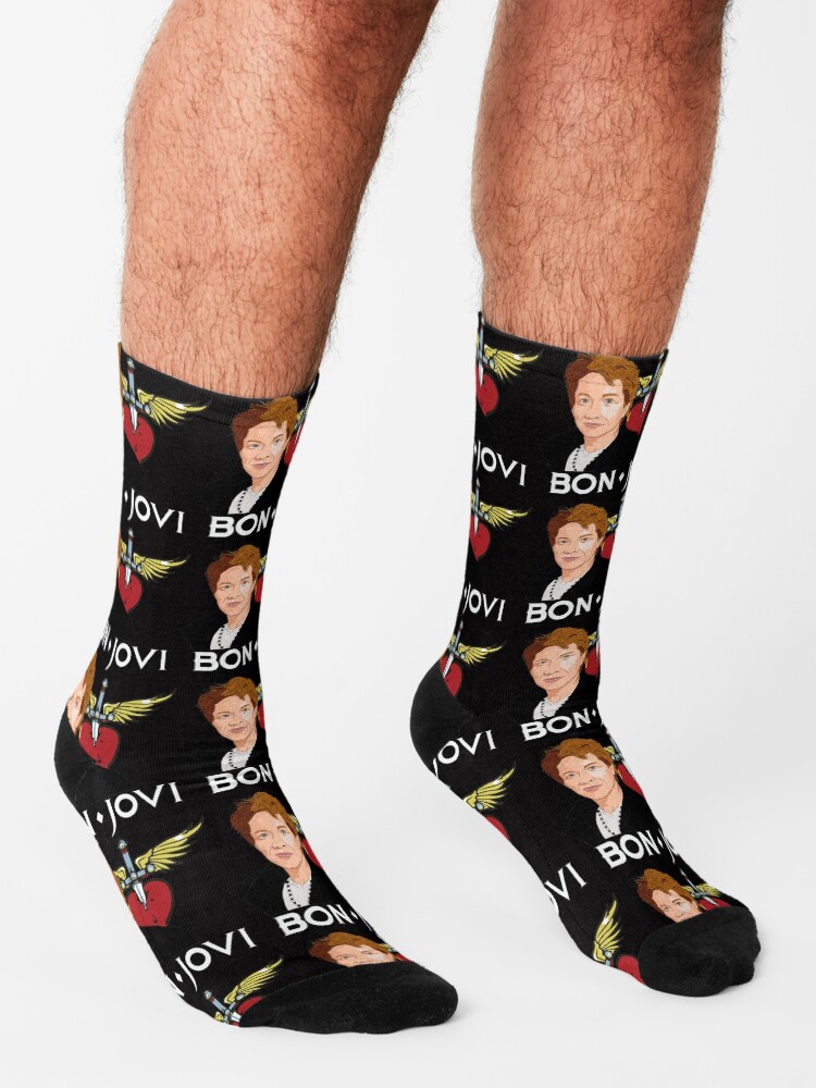 "Jon Bon Jovi" Socks for Sale by isaoberto | Redbubble