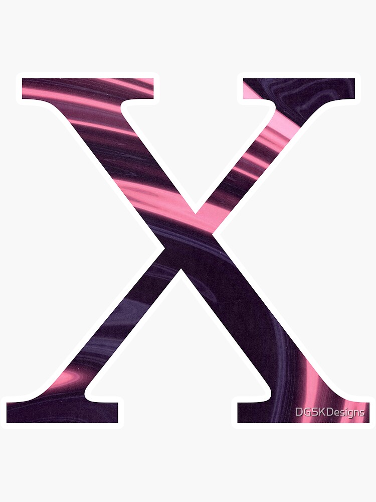 "X/ Chi Marble Pattern Greek Letter Sticker" Sticker for Sale by ...