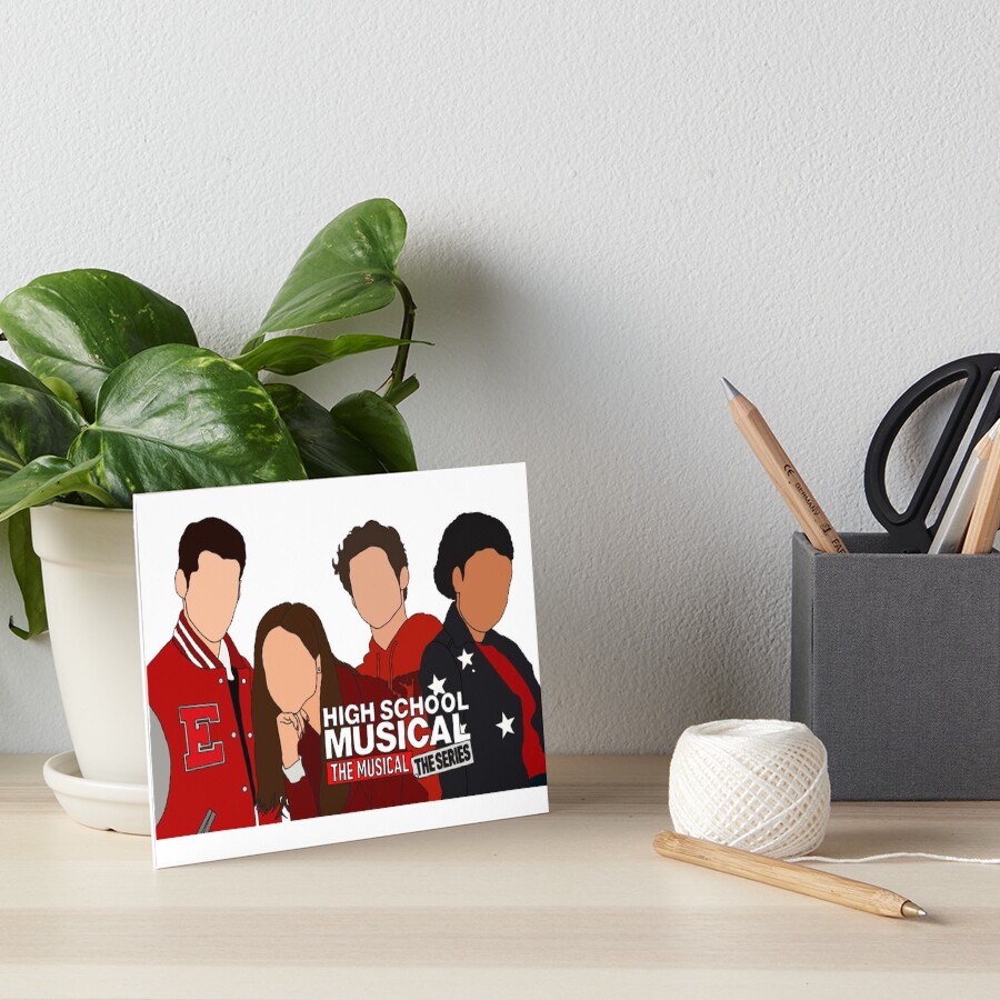 "hsmtmts cast cartoon!" Art Board Print by josdaly23 | Redbubble