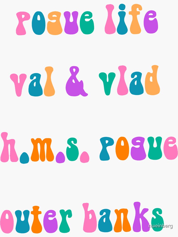 "outer banks sticker pack" Sticker by nweinberg | Redbubble