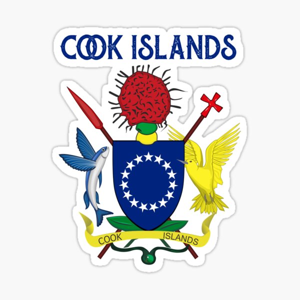 "Cook Islands" Sticker by AmrMualla | Redbubble