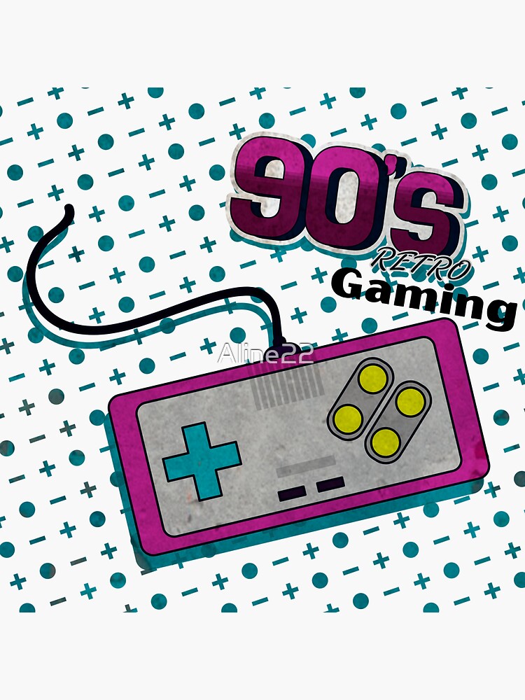 "90s retro gaming" Sticker by Aline22 | Redbubble